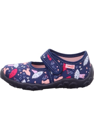 Superfit Bonny Kız Çocuk Ev Kreş Ayakkabısı Lacivert