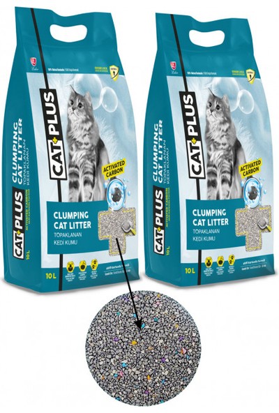 Catplus Aktif Karbon Kedi Kumu 10 Lt x 2 Adet Catplus Aktif Karbon Kedi Kumu 10 Lt x 2 Adet