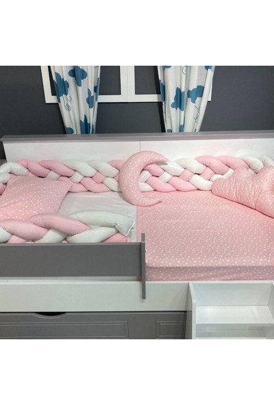 İlknur Bebe Venüs Pembe 4'lü Örgülü Bebek Çocuk Karyolası Için Uyku Seti 90X190 İlknur Bebe Venüs Pembe 4'lü Örgülü Bebek Çocuk Karyolası Için Uyku Seti 90X190