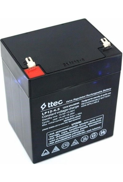 Ttec 12V Volt 4,5AH Amper Bakımsız Kuru Akü Üretim Yeni - Aynı Güne Gönderimi - Hhm Ttec 12V Volt 4,5AH Amper Bakımsız Kuru Akü Üretim Yeni - Aynı Güne Gönderimi - Hhm