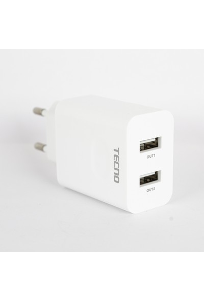 Tecno Spark 8p Çift Çıkışlı Hızlı Şarj Aleti ve Şarj Kablosu
