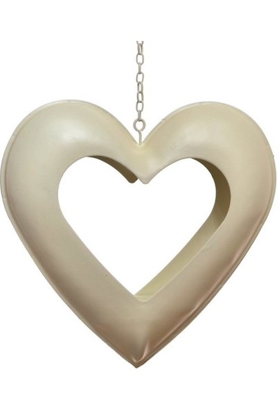 Buffer® Decotown Kalp Motifli Metal Mumluk Dekoratif Mum Tutucu Stand