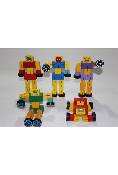 Alsepeteavm Renkli Ahşap Robot Alsepeteavm Renkli Ahşap Robot