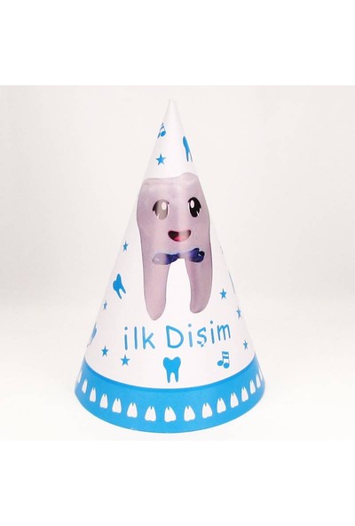 Parti Vitrini Ilk Dişim Çıktı Mavi Karton Şapka 6 Adet Parti Vitrini Ilk Dişim Çıktı Mavi Karton Şapka 6 Adet