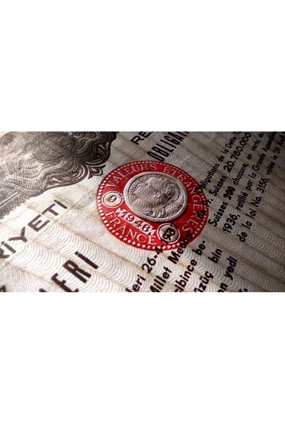 Trcollect T.C.1937 Menşei 1946 Damgalı 200 Frank Nominalli Tahvil Koleksiyon Efemera Trcollect T.C.1937 Menşei 1946 Damgalı 200 Frank Nominalli Tahvil Koleksiyon Efemera