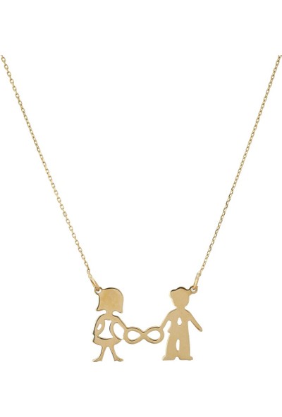 Cahide Jewellery Altın Sonsuz Aşk Kolyesi Cahide Jewellery Altın Sonsuz Aşk Kolyesi