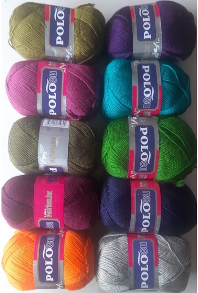 Patiklik Iplik Seti 10X100 Gram (10 Yumak) Patiklik Iplik Seti 10X100 Gram (10 Yumak)