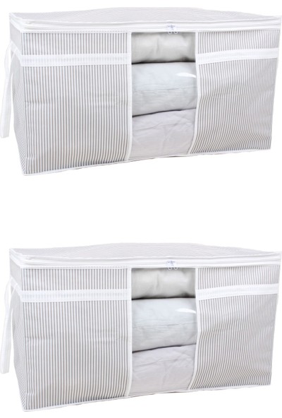 Atölye Sensin 2 Adet - Pencereli Yastık Yorgan Hurcu 75 x 40 x 40 cm