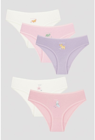 Penti Çok Renkli Kız Çocuk G. Sea Animals 5li Külot Penti Çok Renkli Kız Çocuk G. Sea Animals 5li Külot