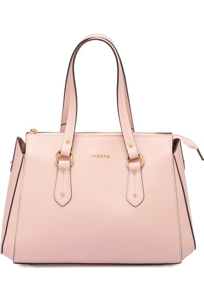 Tergan Pembe Deri Kadın Çanta 79953S9Y Tergan Pembe Deri Kadın Çanta 79953S9Y