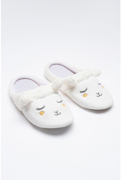 Penti Beyaz Sleepy Sheep Terlik
