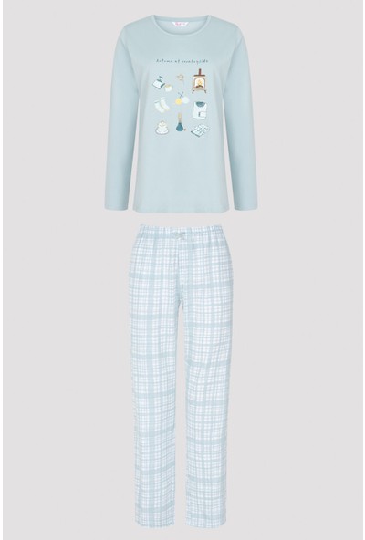 Penti Mint Autumn Pantolon Pijama Takımı