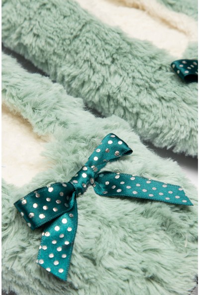 Penti Mint Yeşili Dotted Bow Patik