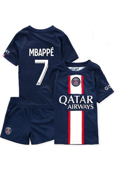 Mbappe Erkek Çocuk Forması Paris Saınt Germain 2 Li Set Mbappe Erkek Çocuk Forması Paris Saınt Germain 2 Li Set