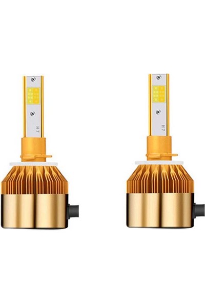 Junhe 2 Adet Araba LED Far Ampulü - Altın (Yurt Dışından) Junhe 2 Adet Araba LED Far Ampulü - Altın (Yurt Dışından)
