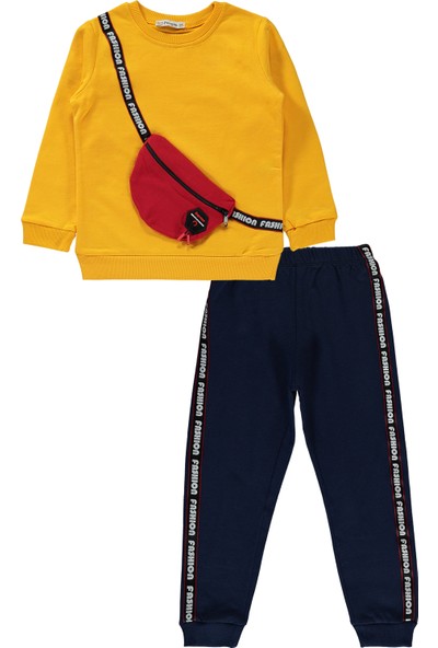 Pengim Erkek Çocuk Eşofman Takımı 6-9 Yaş Hardal