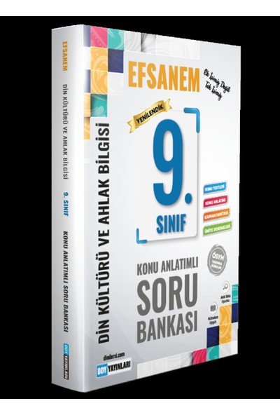 Din Kültü ve Ahlak Bilgisi Efsane Konu Anlatımlı Soru Bankası 9. Sınıf Din Kültü ve Ahlak Bilgisi Efsane Konu Anlatımlı Soru Bankası 9. Sınıf
