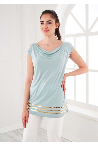 Relax Mode Kadın Tek Üst Tshirt - 41392