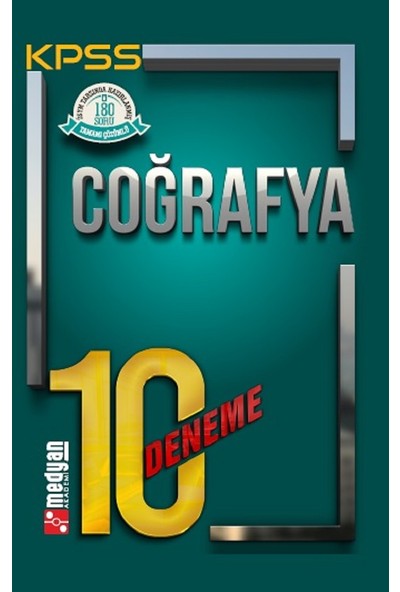 Medyan Yayınları KPSS Coğrafya 10 Deneme (Ciltli) Medyan Yayınları KPSS Coğrafya 10 Deneme (Ciltli)
