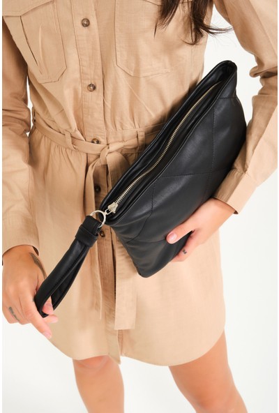 Simfa Kadın Deri Kapitone Clutch Çanta Simfa Kadın Deri Kapitone Clutch Çanta