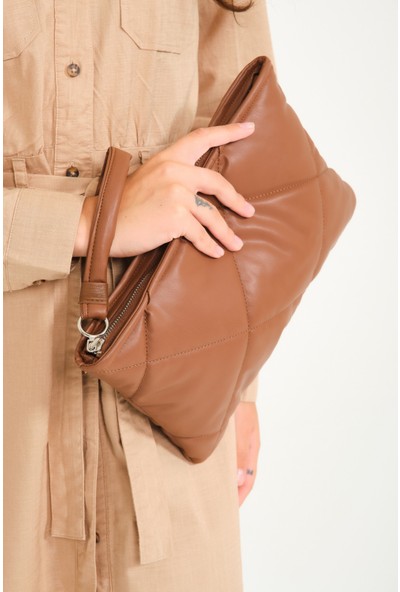 Simfa Kadın Deri Kapitone Clutch Çanta Simfa Kadın Deri Kapitone Clutch Çanta