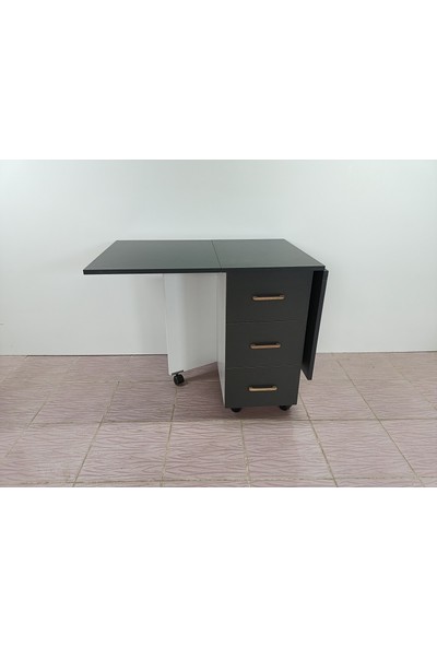 Kobiç Katlanır 3 Çekmeceli Yemek Masası 140X60X75 cm