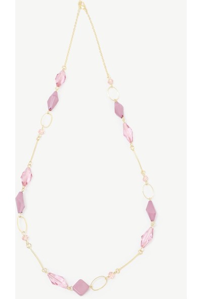 Boncuk Detaylı Zincir Kolye