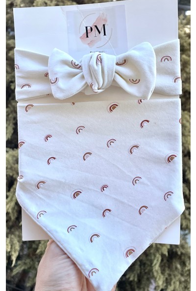 Peri Masalı Çift Katlı Iki Çıtçıtlı Bebek Fular & Salya Önlük