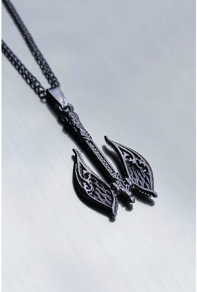 The Gifts Siyah Antik Çift Viking Balta Kolye The Gifts Siyah Antik Çift Viking Balta Kolye
