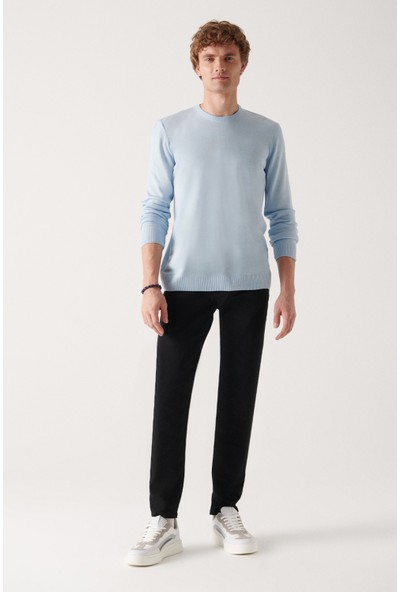 AVVA Düz Yıkama Jean_siyah