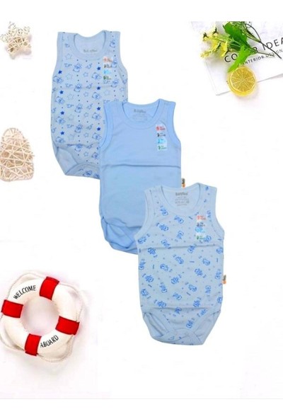 Babybonta 3 Lü Erkek Bebek Zıbın Seti