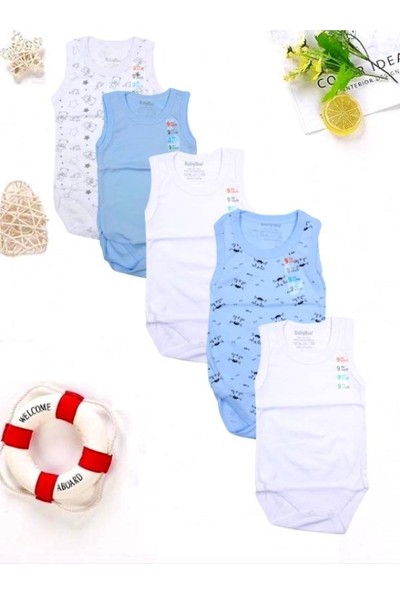 Babybonta 5 Li Erkek Bebek Zıbın Seti