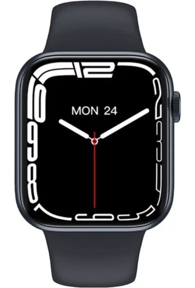 Madepazar HW56 Plus Siyah 7 Akıllı Saat Wireless Charging Çift Buton Aktif Her Telefona Uyumlu Madepazar HW56 Plus Siyah 7 Akıllı Saat Wireless Charging Çift Buton Aktif Her Telefona Uyumlu