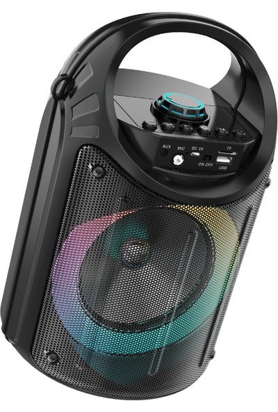 Mikrofonlu Taşınabilir Bluetooth Karaoke Hoparlör Parti Veya Toplantı Anfisi Yüksek Ses Extra Bass 6'' 12W Mikrofonlu Taşınabilir Bluetooth Karaoke Hoparlör Parti Veya Toplantı Anfisi Yüksek Ses Extra Bass 6'' 12W