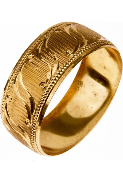 TrendMerry 3 cm Cns Altın Kaplama Bilezik