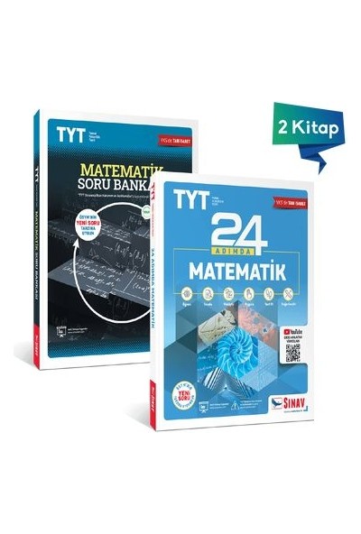 Sınav Yayınları TYT 2023 Matematik 24 Adımda Konu Anlatımlı Soru Bankası + TYT Matematik Soru Bankası Kazandıran Set Sınav Yayınları TYT 2023 Matematik 24 Adımda Konu Anlatımlı Soru Bankası + TYT Matematik Soru Bankası Kazandıran Set