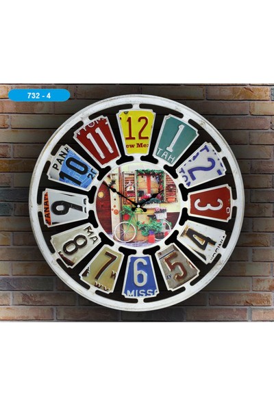 Galaxy Salon Serisi Bisikletli Duvar Saati 732-4
