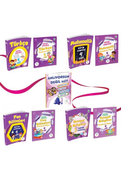 5 Renk Yayınları 4. Sınıf Tüm Dersler Eğitim Kampüsü Seti + Okuduğunu Anlama Kitabı 5 Renk Yayınları 4. Sınıf Tüm Dersler Eğitim Kampüsü Seti + Okuduğunu Anlama Kitabı