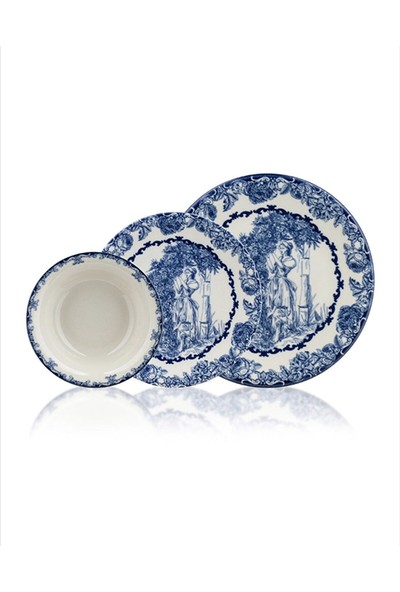 Lc Waikiki Desenli Porselen Yemek Takımı 4 Kişilik 12 Parça 83839229