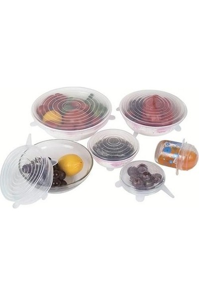 Ecoform 6 Parça Şekil Alabilen Tazeliği Koruyan Silikon Kapak