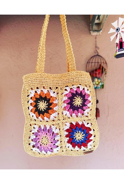 Pink Bag Handmade Motifli Çanta Pink Bag Handmade Motifli Çanta