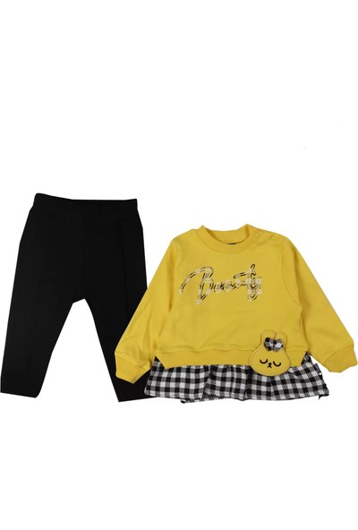 Uğur Böceği Çocuk Nazar 2'li Kız Takım Beauty Yazı Desenli Tavşanlı 22631 Uğur Böceği Çocuk Nazar 2'li Kız Takım Beauty Yazı Desenli Tavşanlı 22631
