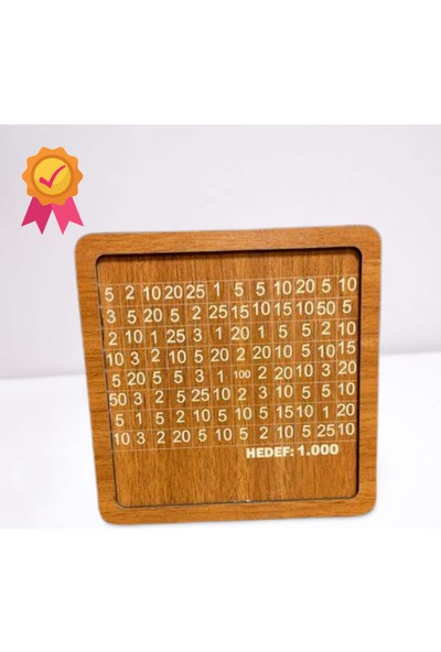 Hataylazerkesim 1.000TL Hedef Kumbarası -Para Kutusu -Kalem Hediyeli Hataylazerkesim 1.000TL Hedef Kumbarası -Para Kutusu -Kalem Hediyeli