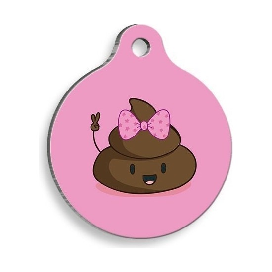 Bisepetim Pink Poo Yuvarlak Kedi Ve Köpek Künyesi Fiyatı
