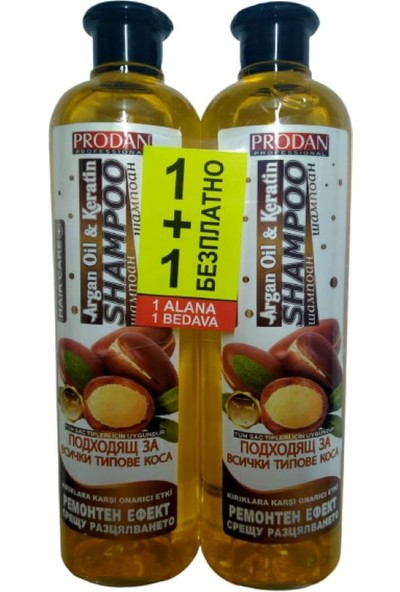 Prodan Argan Yağı Ve Keratin Kırıklara Karşı Etkili 2 Li Şampuan 700 Ml+700ml Prodan Argan Yağı Ve Keratin Kırıklara Karşı Etkili 2 Li Şampuan 700 Ml+700ml