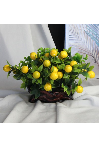 Moryconcept Limon Ağaç Yapay Taş Rose Gölgeli Saksı Moryconcept Limon Ağaç Yapay Taş Rose Gölgeli Saksı