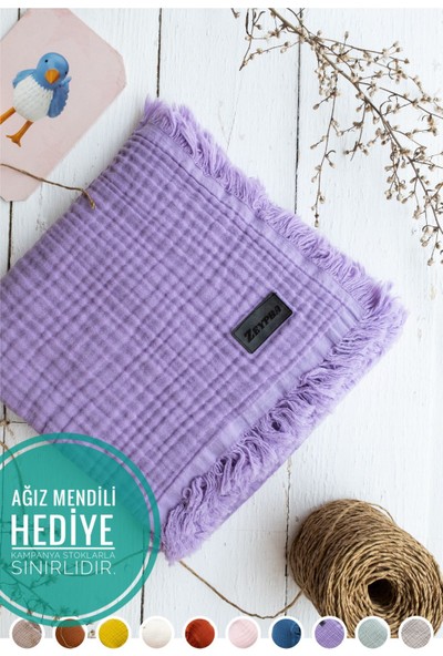 Zeypba Lila 4 Katlı Müslin Bebek-Çocuk Battaniyesi Zeypba Lila 4 Katlı Müslin Bebek-Çocuk Battaniyesi