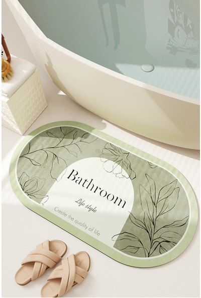 Decomia Home Dijital Kaymaz Yıkanabilir Bath Bathroom Yaprak Banyo Paspası Banyo Halısı DC-8049 Decomia Home Dijital Kaymaz Yıkanabilir Bath Bathroom Yaprak Banyo Paspası Banyo Halısı DC-8049