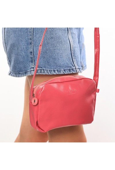 Günkar Fuşya Cilt Kadın Omuz ve Kol Çantası