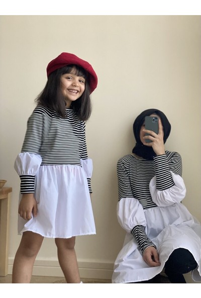 Quyou Anne Kız Balon Kol Tunik Quyou Anne Kız Balon Kol Tunik